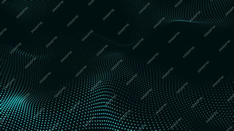 Premium Photo Abstract Trapcode Form Digital Particle Wave And Lights