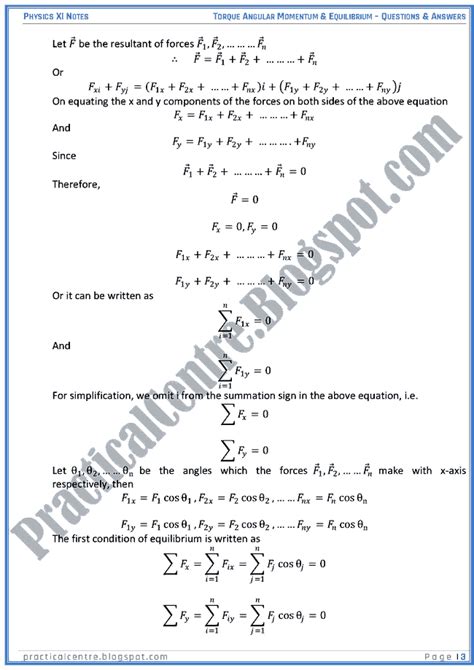 Practical Centre Torque Angular Momentum And Equilibrium Questions
