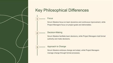 Scrum Master Vs Project Manager Unveiling The Key Differences Pptx