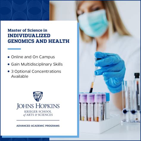 Master Of Science In Individualized Genomics And Health Jhu Aap Lp Johns Hopkins University