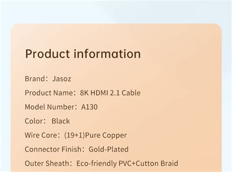 ⚡cod⚡jasoz สายเคเบิล Hdmi 21 8k ความเร็วสูง With Aluminum Alloy 48gbps