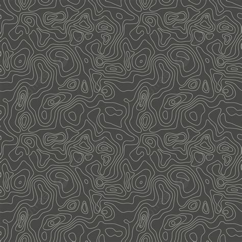 Vector Abstract Earth Relief Map Seamless Pattern Background Pattern