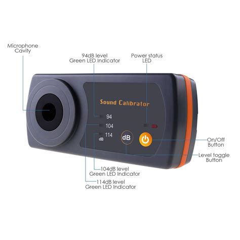 Sound Level Calibrator Precise Decibel Meter Calibrator 94db And 104db And 114db Calibrator With