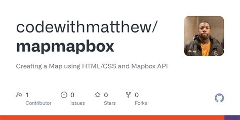 Github Codewithmatthewmapmapbox Creating A Map Using Htmlcss And Mapbox Api