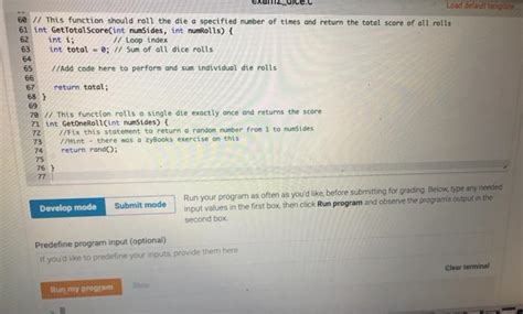 Solved In This Problem You Are Simulating A Simple Dice Chegg