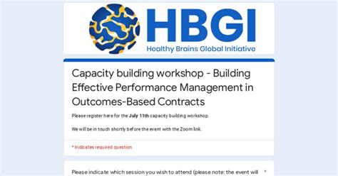 Capacity Building Workshop Building Effective Performance Management