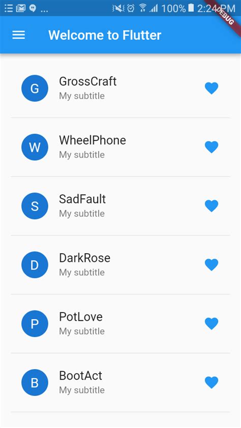 Github Mgamale Flutter Listview Listview And Navigation Menu Example With Flutter