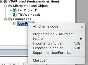 VBA Rouvrir Un Userform Sur MAC