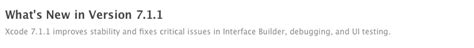 apple releases xcode 7 1 1 w fixes for critical interface builder debugging and ui testing