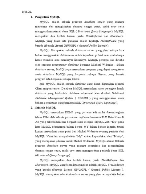 Mysql Dan Phpmyadmin Dan Navicat Pdf