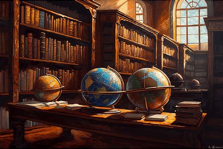 地理研究教室创意插图插画图片下载 正版图片600139472 摄图网