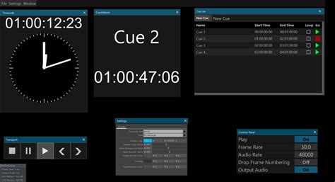 ltc timecode generator application shared tox components