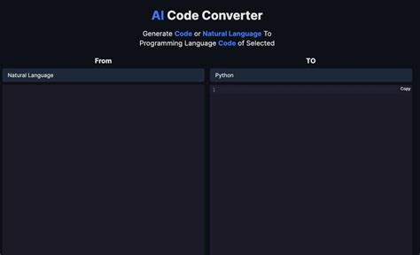 Ai Code Converter Инструмент для генерации кода и преобразования кода с одного языка