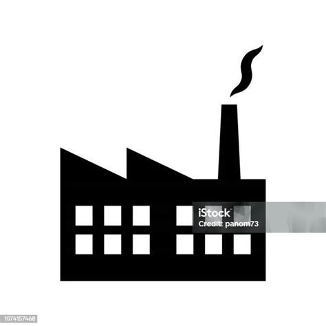 산업 건물 공장 및 발전소 아이콘 벡터 일러스트 그래픽 디자인 웹 사이트 소셜 미디어 Ui 모바일 Upp 건설 산업에 대한 스톡 벡터 아트 및 기타 이미지 Istock