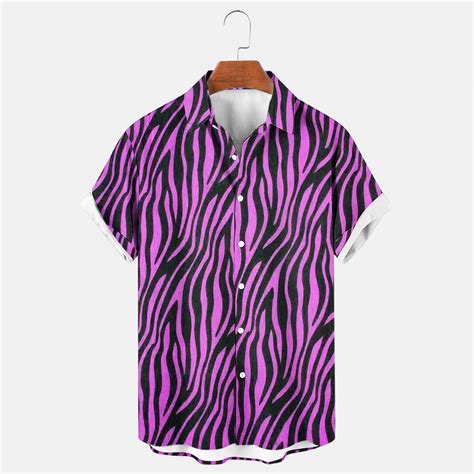 Poteti Men Summer Shirts Beach Hawaiian Casual Tropical Short Sleeve