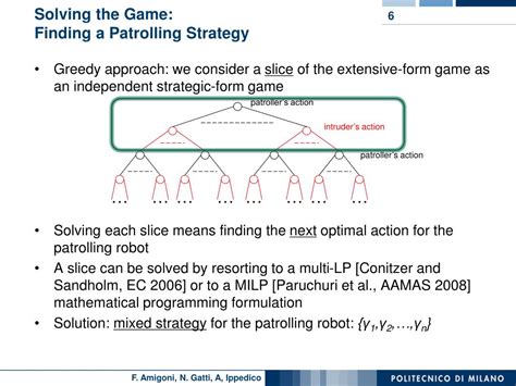 Ppt A Game Theoretic Approach To Determining Efficient Patrolling