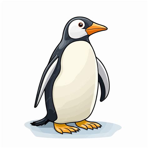 Premium Vector Penguin Flat Vector Illustration Penguin Cartoon Hand