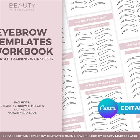 Microblading Eyebrow Patterns Etsy