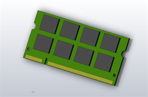 Ddr2 Memory 3d Model Download Drawings Blueprints Autocad Blocks