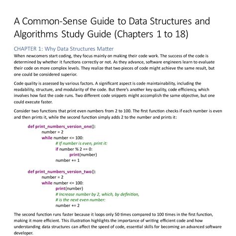 A Common Sense Guide To Data Structure And Algorithms Study Guidepdf Docdroid