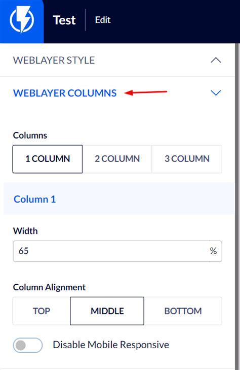 General Settings On The Popup Editor Weblayr Editor Flashyapp