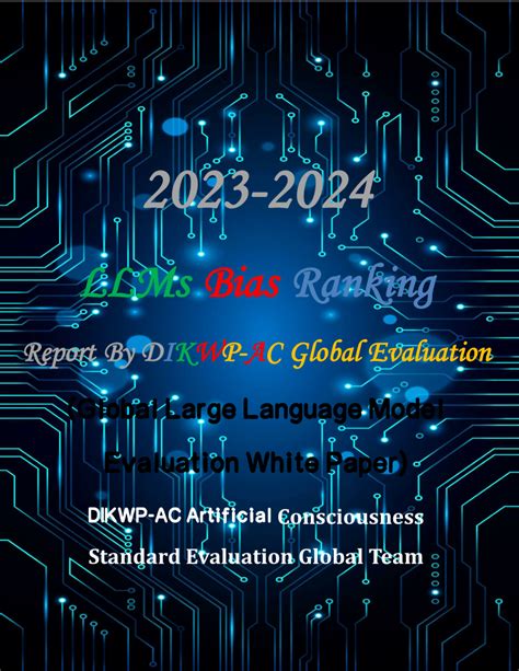 Pdf Llms Bias Ranking Report By Dikwp Ac Global Evaluation Global Large Language Model