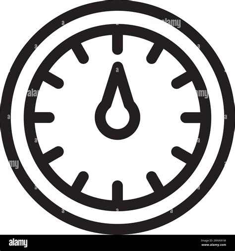 Control Panel Linear Icon Car Speedometer Symbol Stock Vector Image And Art Alamy