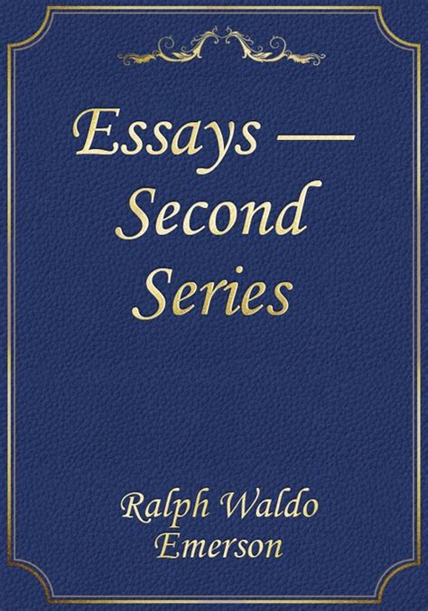 Essays — Second Series 전자책 리디