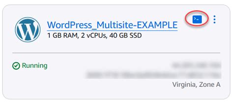Define The Primary Domain For Your Wordpress Multisite Instance In Lightsail Amazon Lightsail