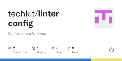 Github Techkitlinter Config Configurations For Linters