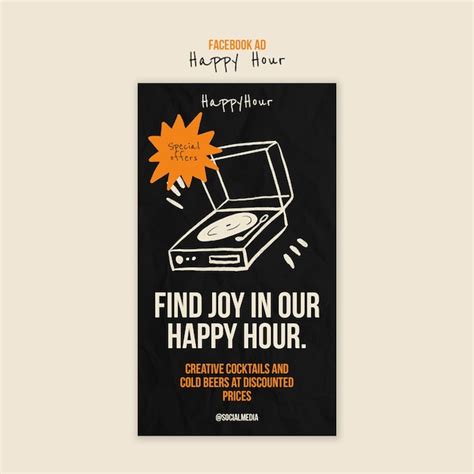 Free Psd Happy Hour Template Design
