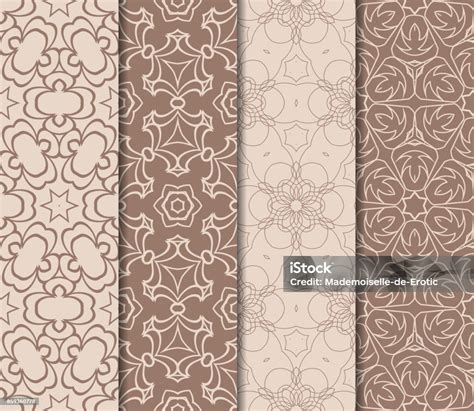 현대 기하학적 패턴의 집합입니다 원활한 벡터 일러스트입니다 인테리어 디자인 인쇄 벽지 패턴을 작성 피부 톤 색 0명에 대한 스톡 벡터 아트 및 기타 이미지 Istock