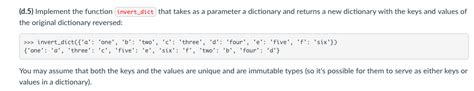 Solved D Do These Python Exercises D1a Implement The