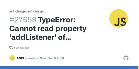 Typeerror Cannot Read Property Addlistener Of Undefined Jest React Testing Library · Issue