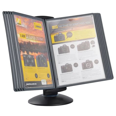 Reference Organizer Desktop W 10 A4 Sleeves Ships Same Day