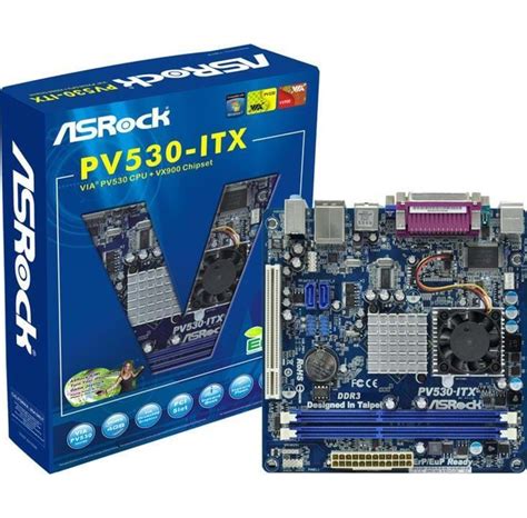 Asrock Pv530 Itx Bundkort Via Vx900 Socket Ddr3 Ram Mini Itx