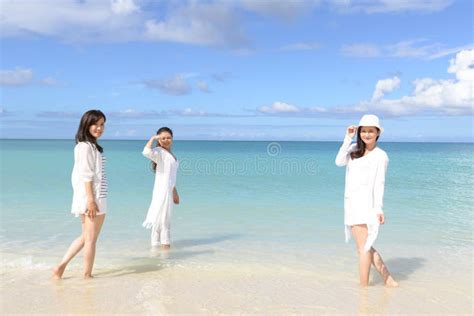 Women Enjoy The Sun Stock Photo Image Of Human Nature