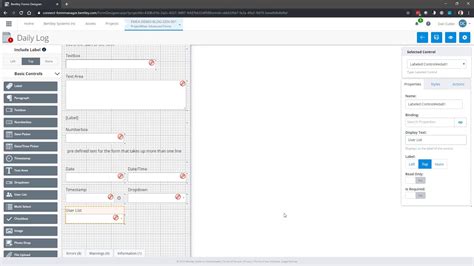 Basic Controls ProjectWise 365 Forms Form Designer 3 YouTube