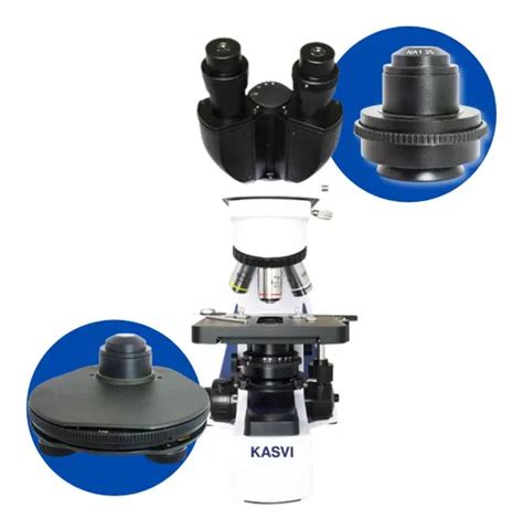 Microscópio Ótica Infinita K55 Oib Binocular Câmera 5 0mpx Frete Grátis