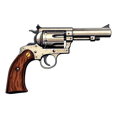 Premium Vector Revolverpistolvintagecoltrevolvervector