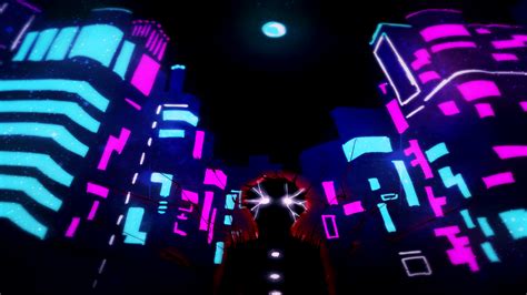 Shigeo Kageyama Hd Wallpaper Mob Psycho 100 Neon Cityscape