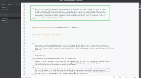 Brackets I Linguaggi HTML E CSS Editor HTML It