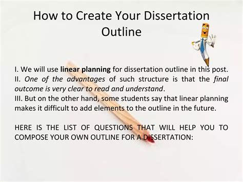 How To Create Your Dissertation Outline Ppt Free Download