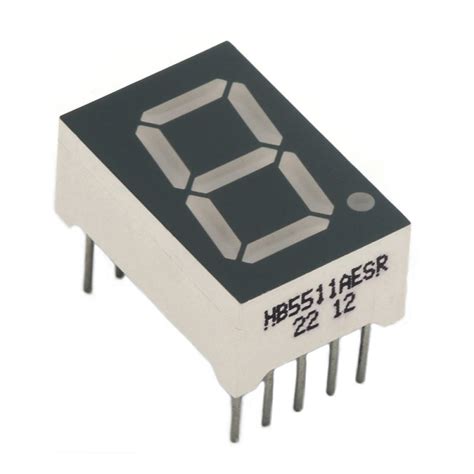 Single Digit 7 Segment Led Display Red Common Anode