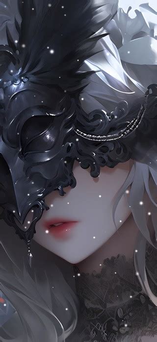 蒙面少女美女手机动态壁纸 美女手机壁纸下载 元气壁纸