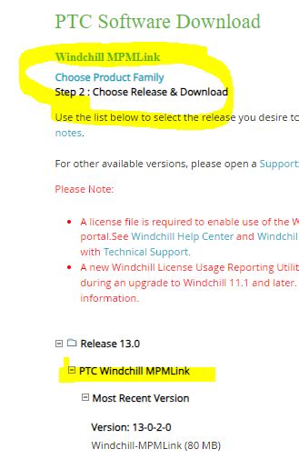 Solved Mpmlink For Windchill 13 Ptc Community