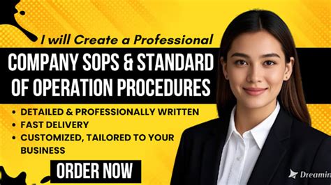 Write Equipment Operation Manual Standard Operating Procedure Sops User Guide By Jo Manuals01