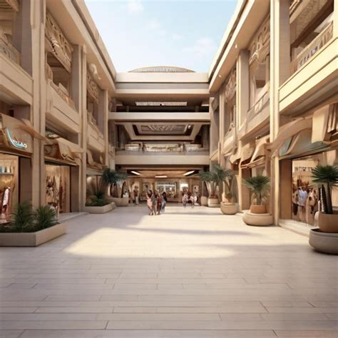 Exterior Mini Mall Consisting Of A Premium Ai Generated Image
