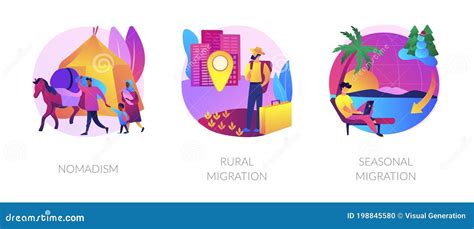 Temporary Migration App Interface Template Vector Illustration 191011410