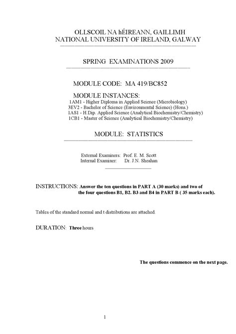 Statistical Test Statistics Docsity